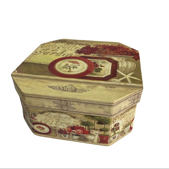 Accents | Retro Set Of 3 French Themed Stackable Decorative Storage ...